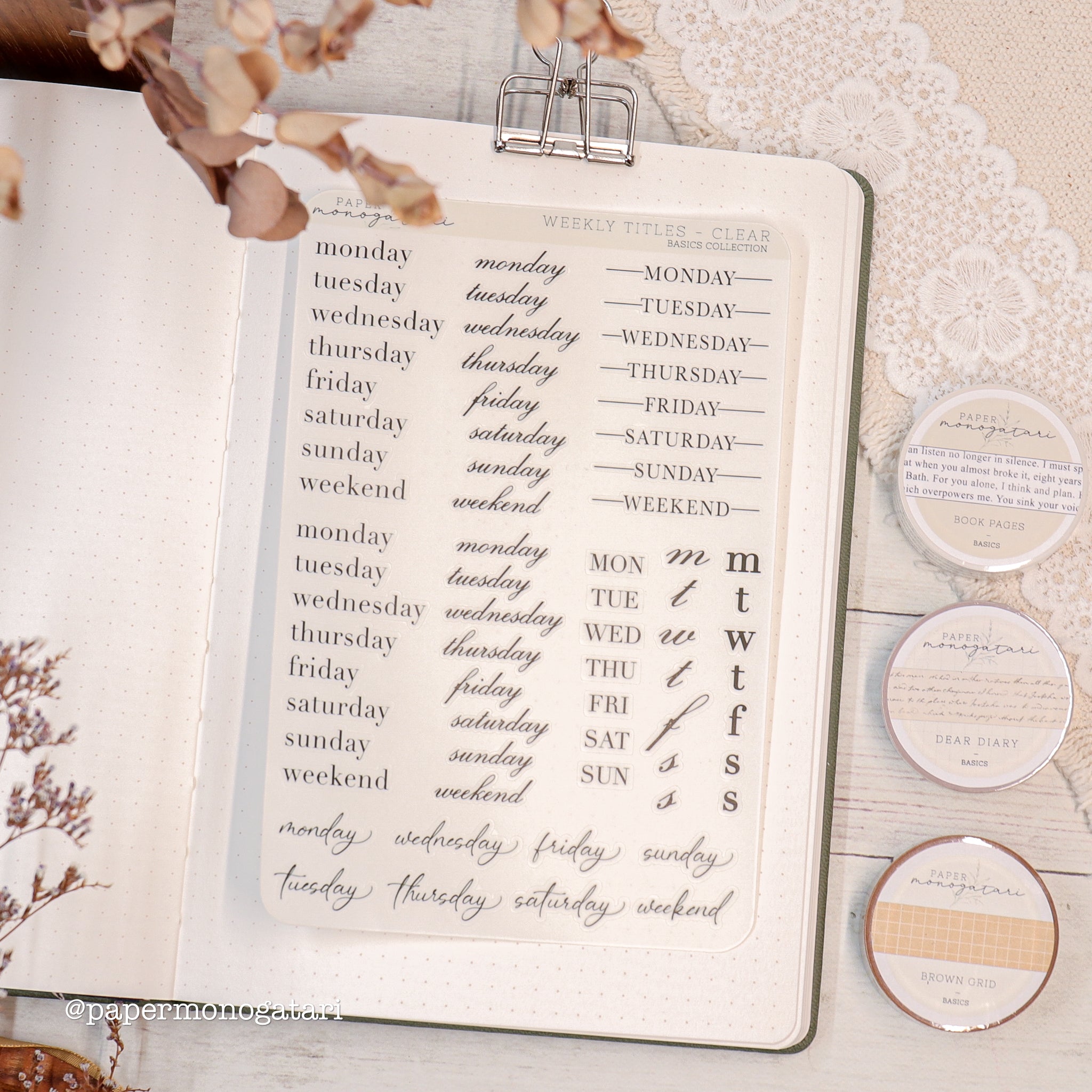 Journaling Stickers Bundle – Paper Monogatari