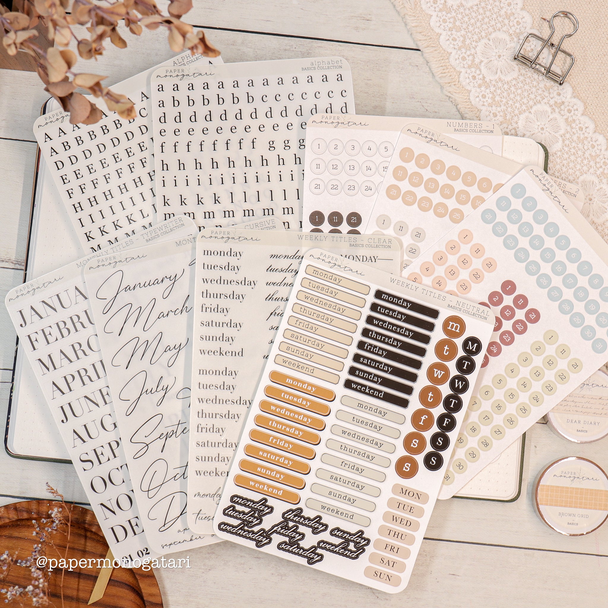 Journaling Stickers Bundle – Paper Monogatari