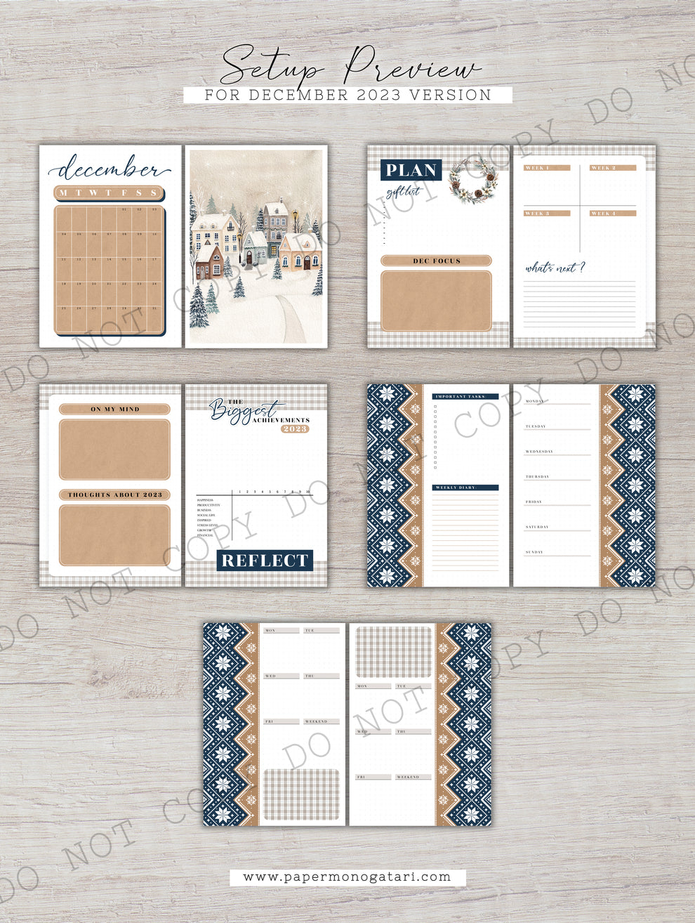 Let It Snow | Digital Bullet Journal Theme – Paper Monogatari